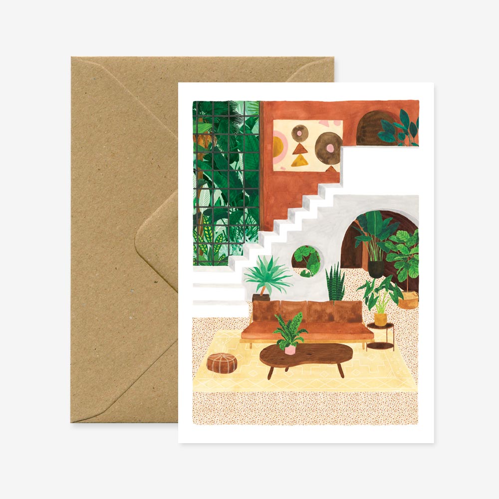 Vintage living room - Greeting card – ATWS USA